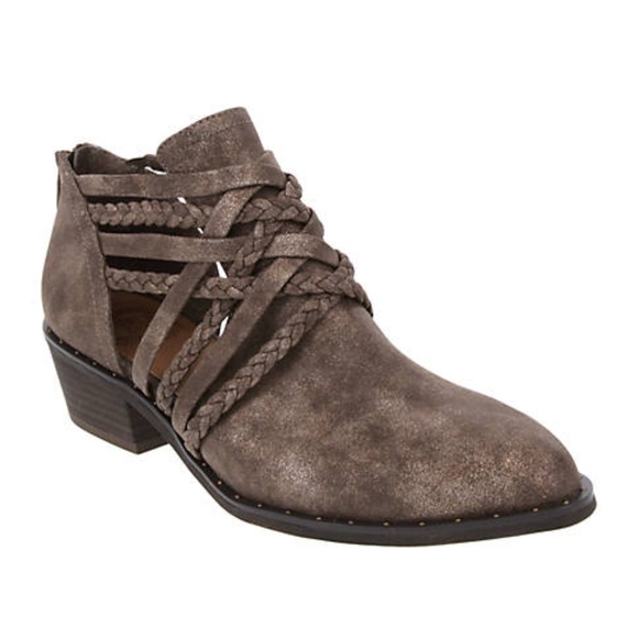 True Craft | Shoes | True Craft Metallic Epic Cutout Shortie Booties ...